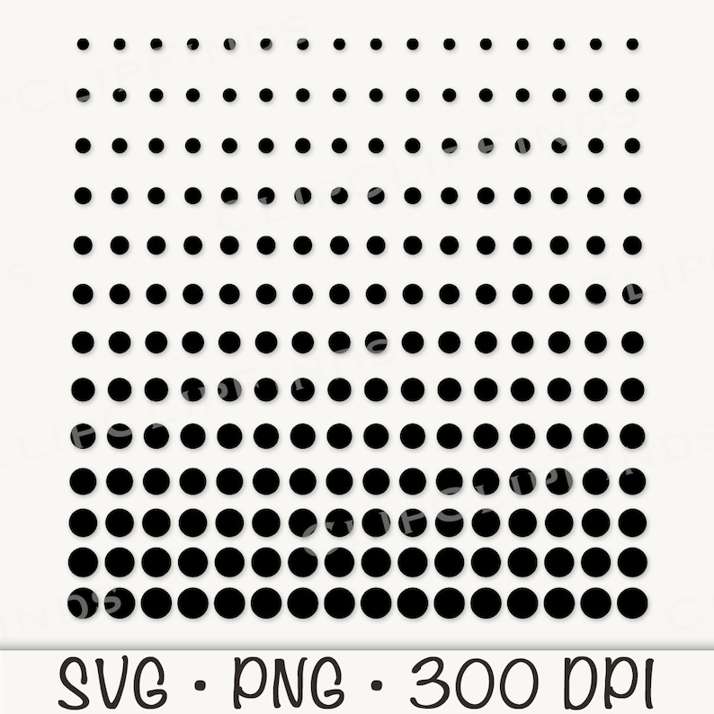 Halftone Dots SVG, Gradient Dots PNG, Ombre Dots Pattern, Comic Dots ...