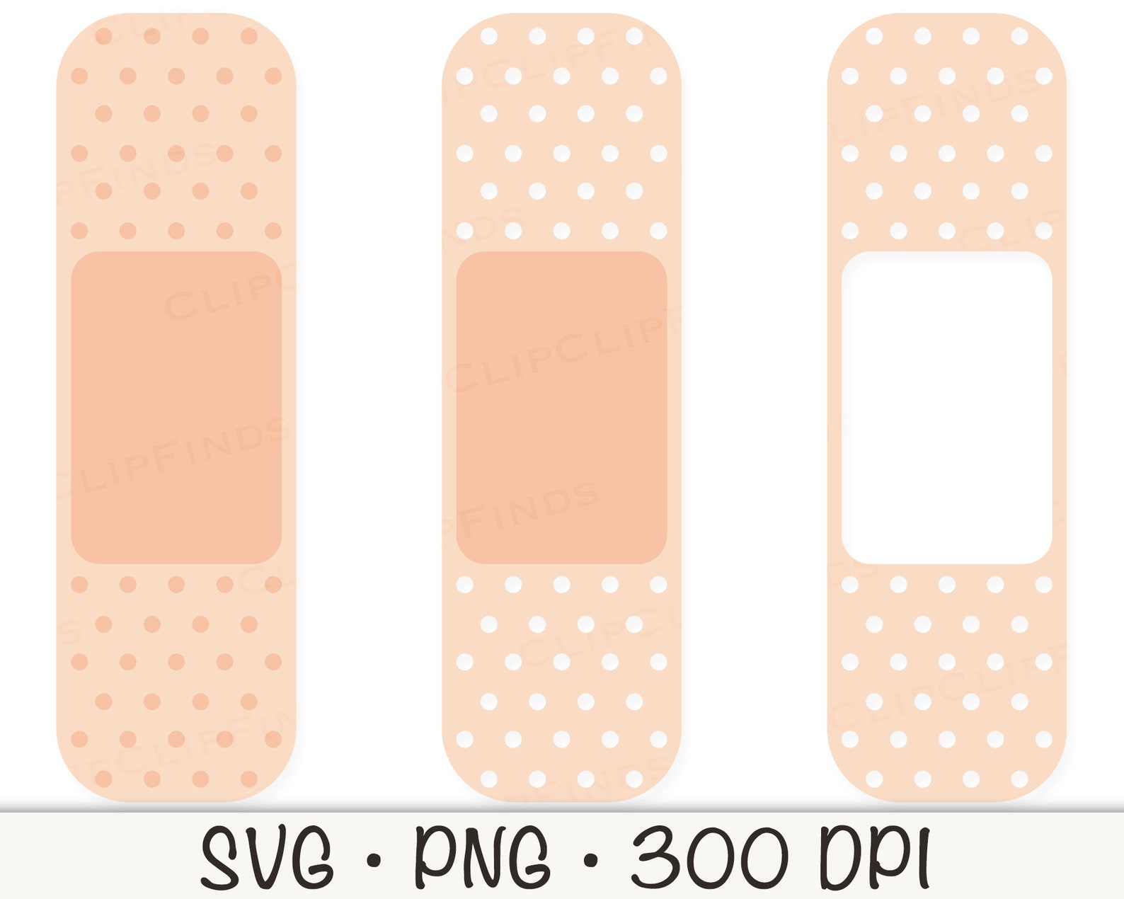 Bandaid SVG Vector Cut File and PNG Transparent Background - Etsy