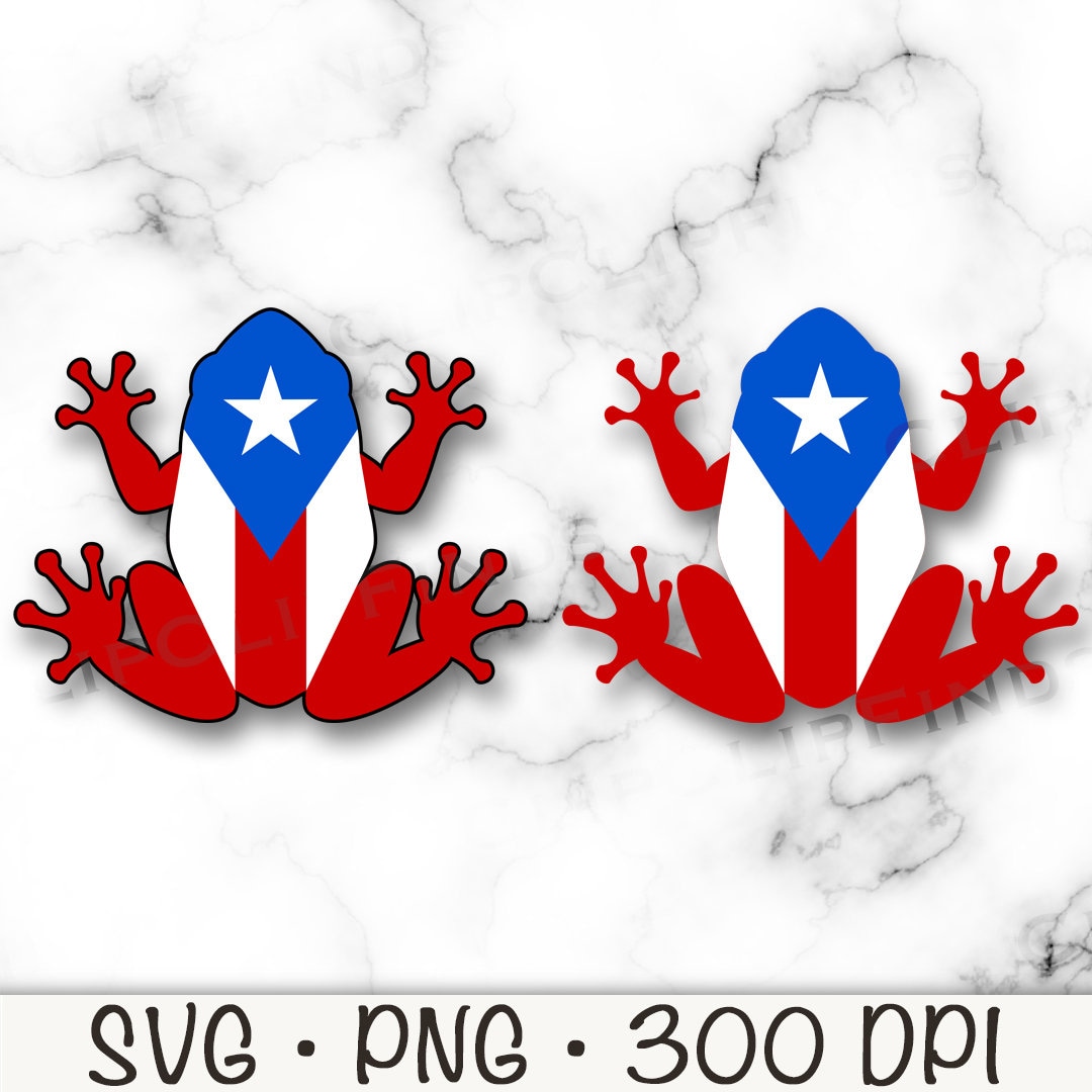Coqui SVG, Puerto Rican Flag Coqui Frog PNG, Puerto Rico Clip Art ...