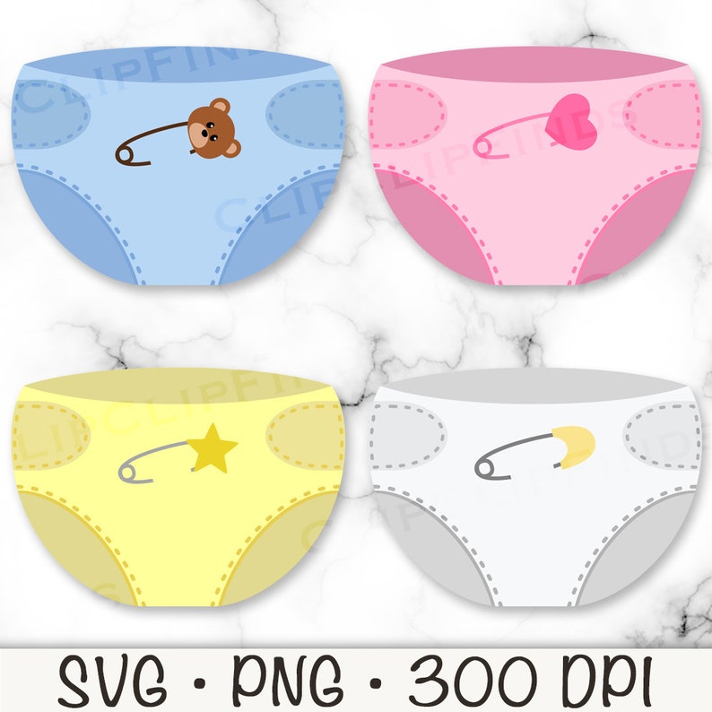 Diapers SVG, Diapers PNG Clipart, Blue Diaper, Pink Diaper, Yellow ...