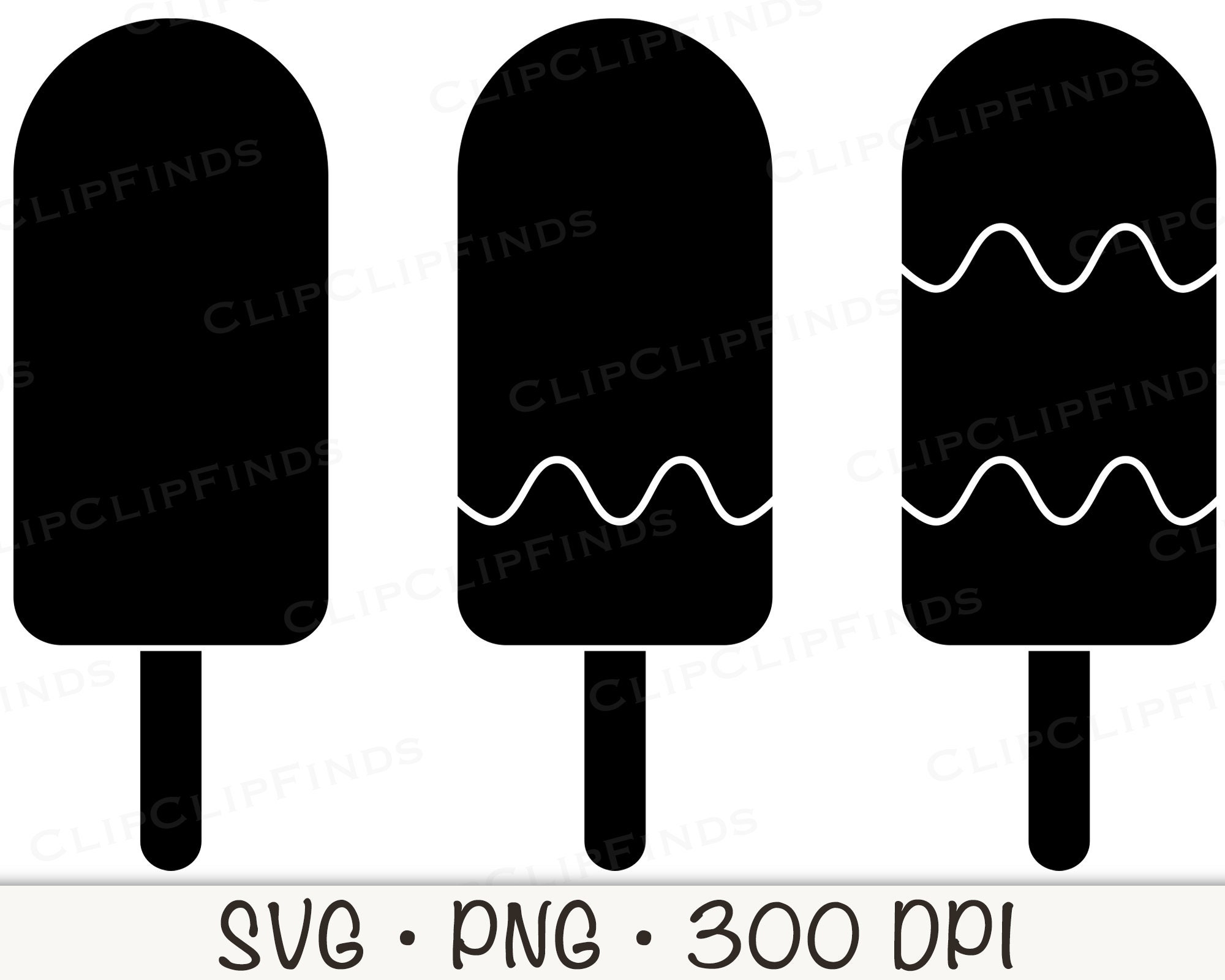 Popsicle SVG Vector Cut File and PNG Transparent Background Clip Art ...