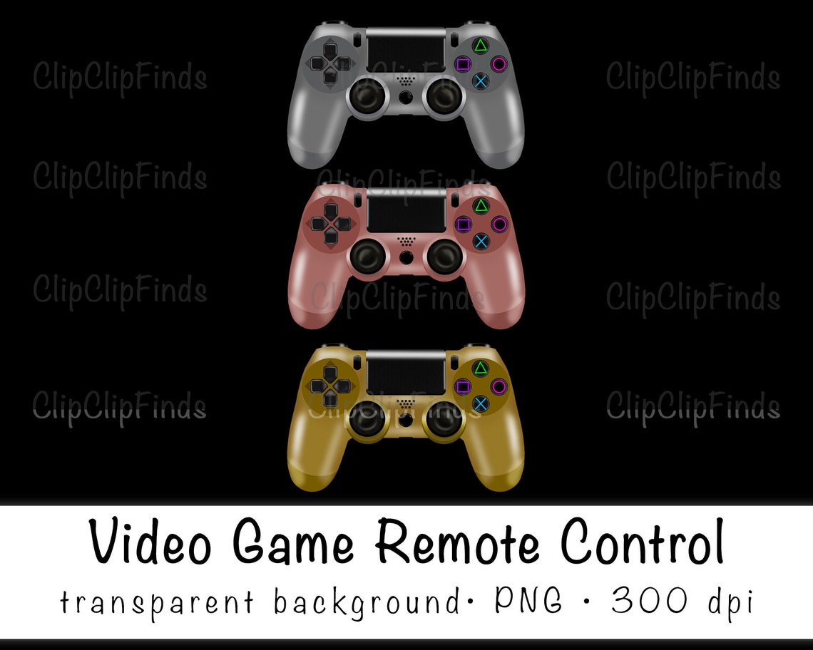Video Game Controller Clipart Gaming Control PNG Transparent - Etsy