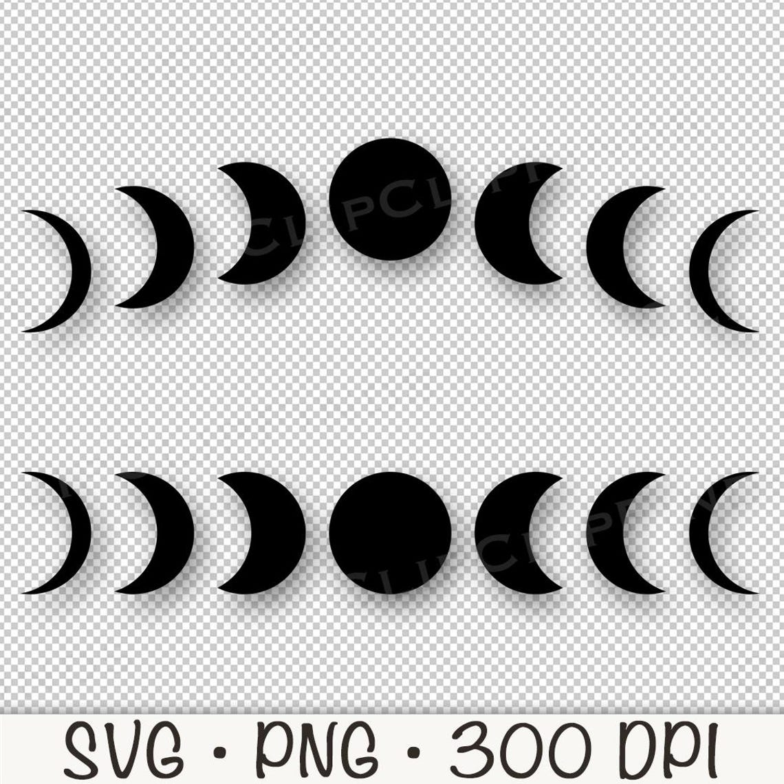 Moon Phases Clip Art: Celestial SVG, PNG (digital Download) - Etsy