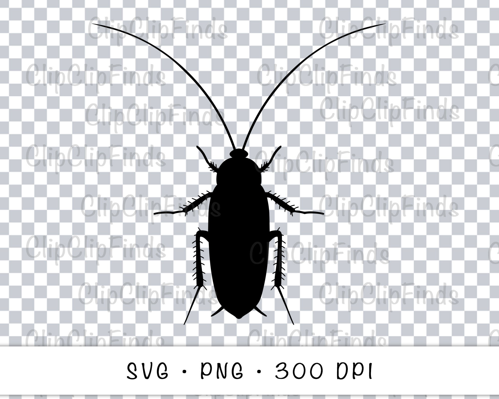Cucaracha cucaracha silueta SVG archivo de corte vectorial y - Etsy México