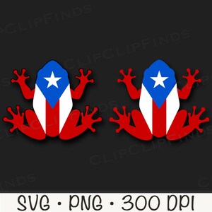 Coqui SVG, Puerto Rican Flag Coqui Frog PNG, Puerto Rico Clip Art ...