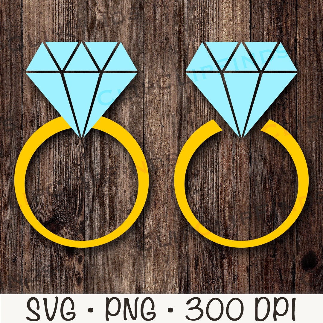 Diamond Ring SVG, Wedding Band PNG, Wedding Ring SVG, Engaged, I Do ...