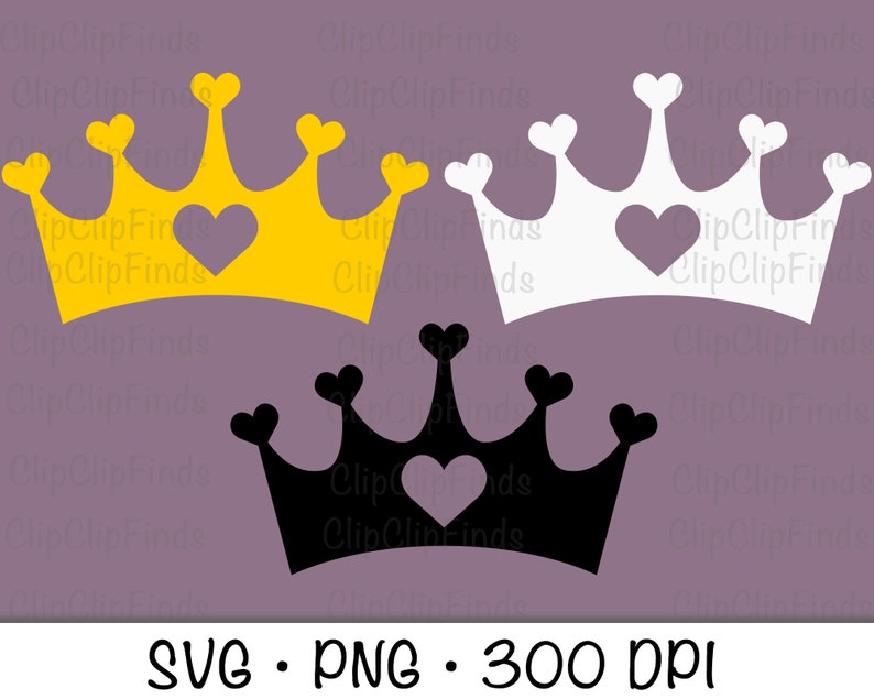 Heart Queen Crown SVG Queen of Hearts Vector Cut File and - Etsy