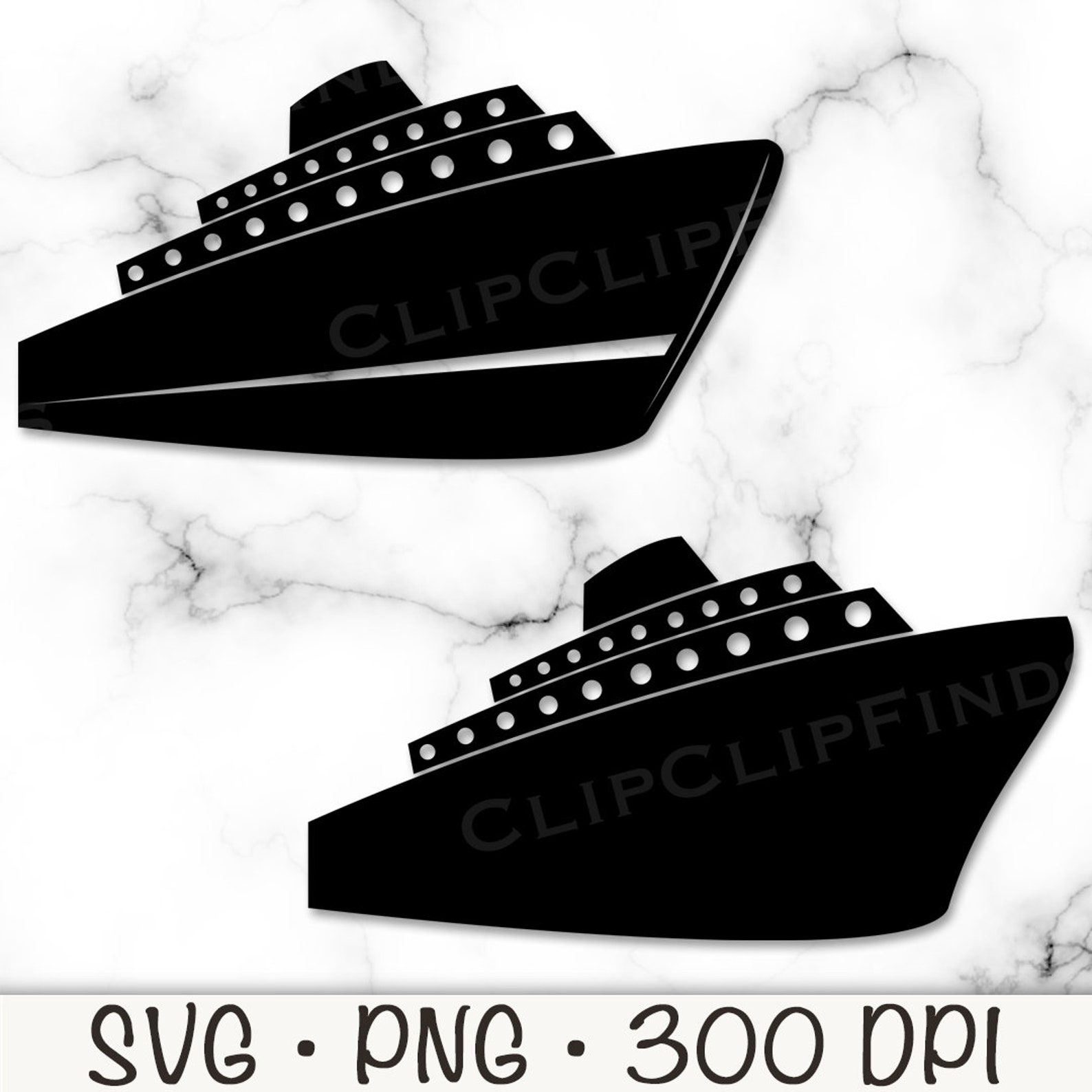 Kreuzfahrtschiff SVG, Schiff PNG, Kreuzfahrtschiff Silhouette, Bundle ...