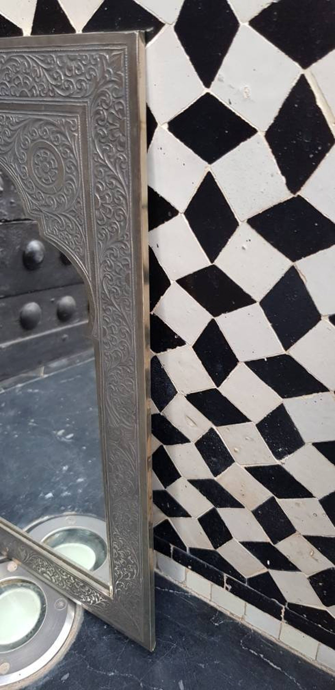 Moroccan Brass Mirrors Handmade Antique Wall Mirror Engraved - Etsy