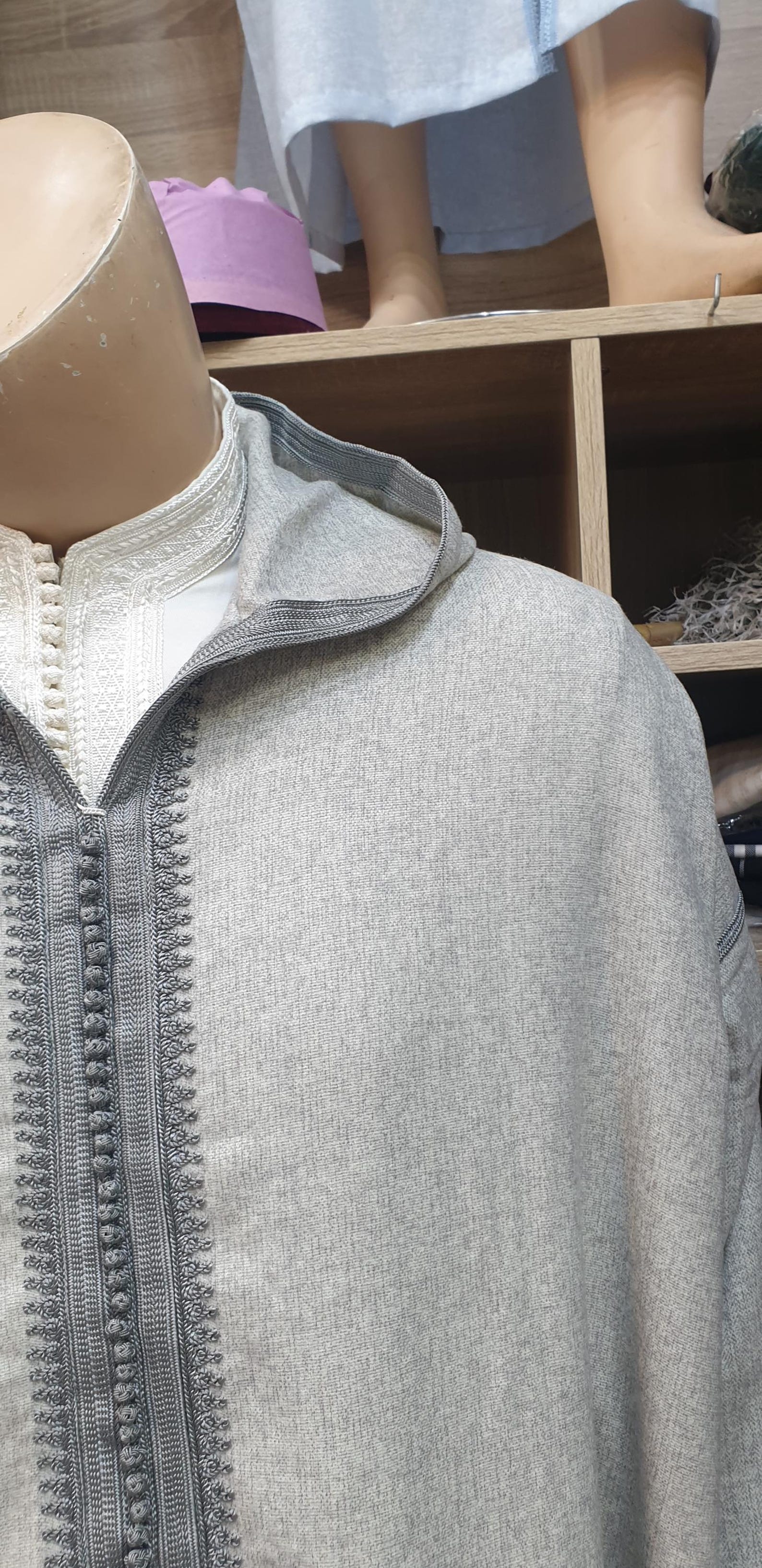 Men's Winter Djellaba in Handmade Mlifa - Warm Moroccan Clothing With ...