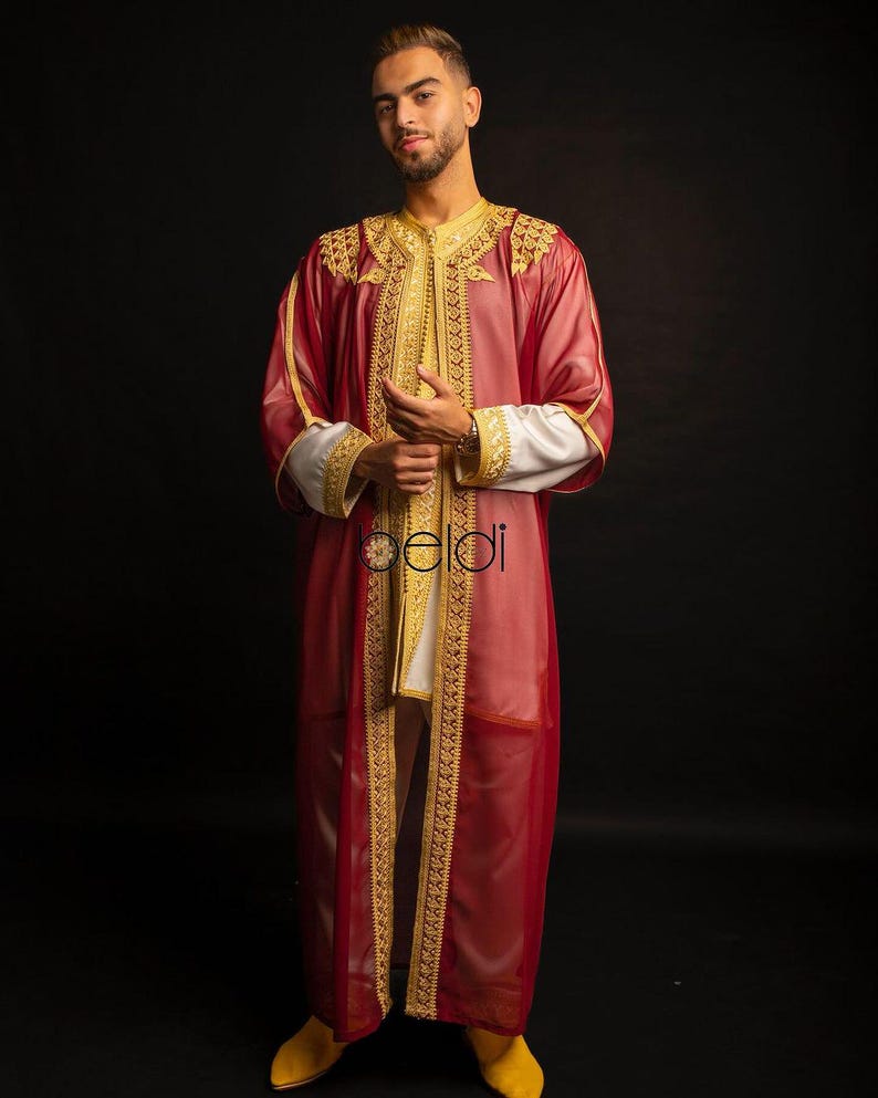 Moroccan Jabador 3 Piece Set – Men's Traditional Wedding, Eid Outfit - Etsy