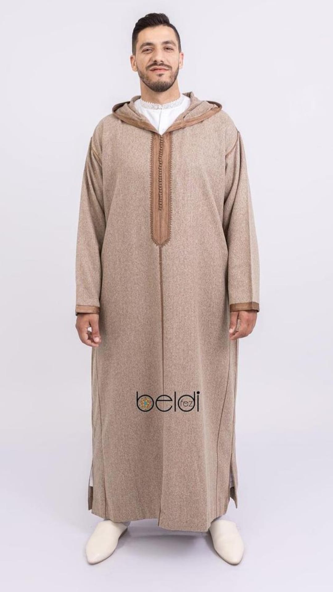Djellaba D'hiver Pour Homme Faite Main En Mlifa - Vêtements Marocains ...