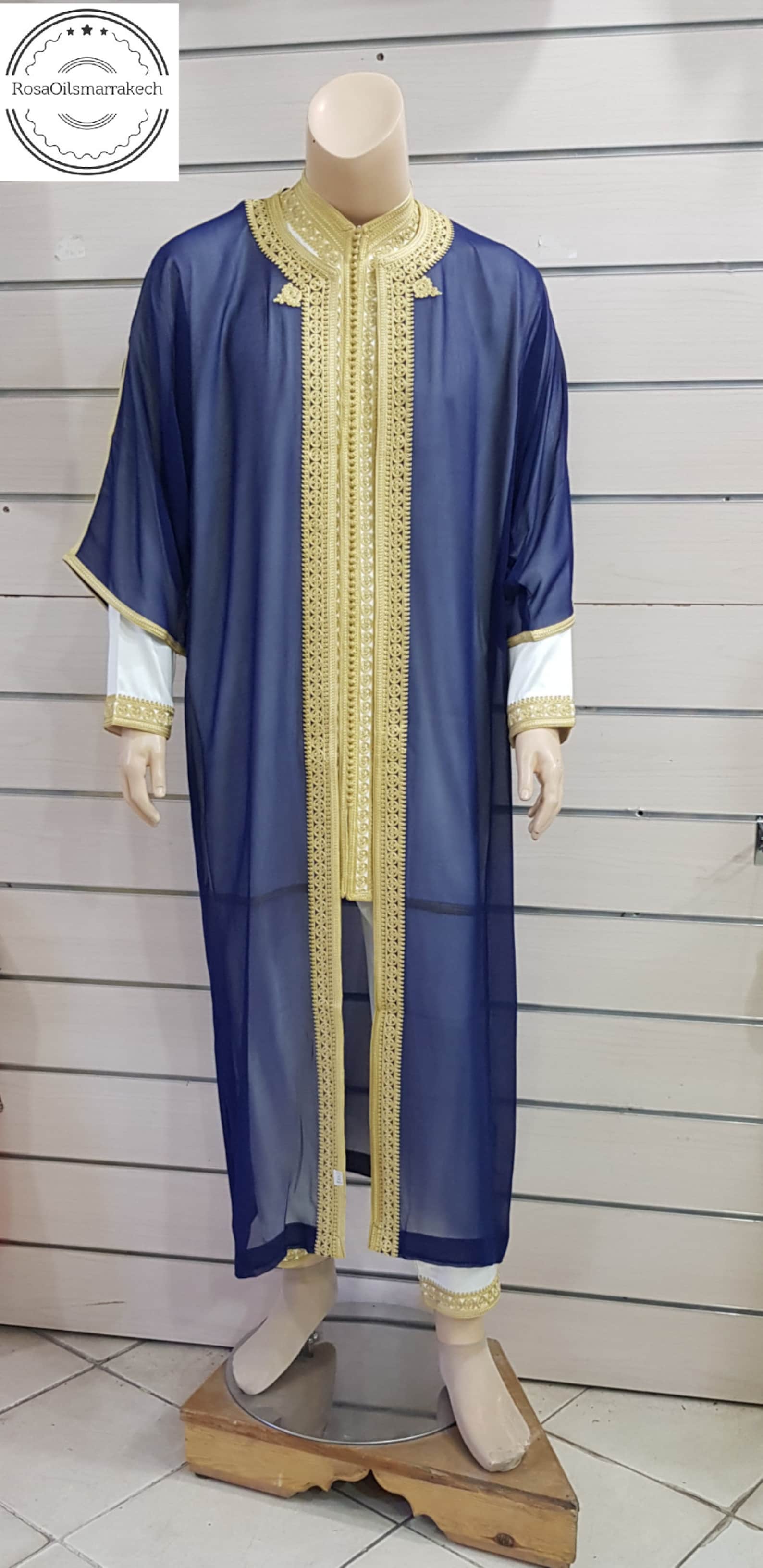 Jabador Homme, Caftan Marocain Pour Mariage, Tenue De Marié 3 Pièces - Etsy