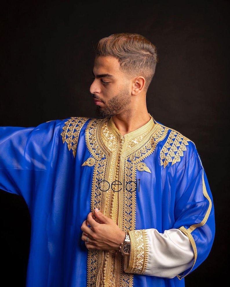 Moroccan Jabador 3 Piece Set Handmade – Luxury Caftan for Men ...