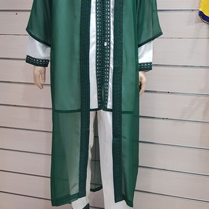 Moroccan Jabador 3 Piece Set Handmade – Luxury Caftan for Men ...