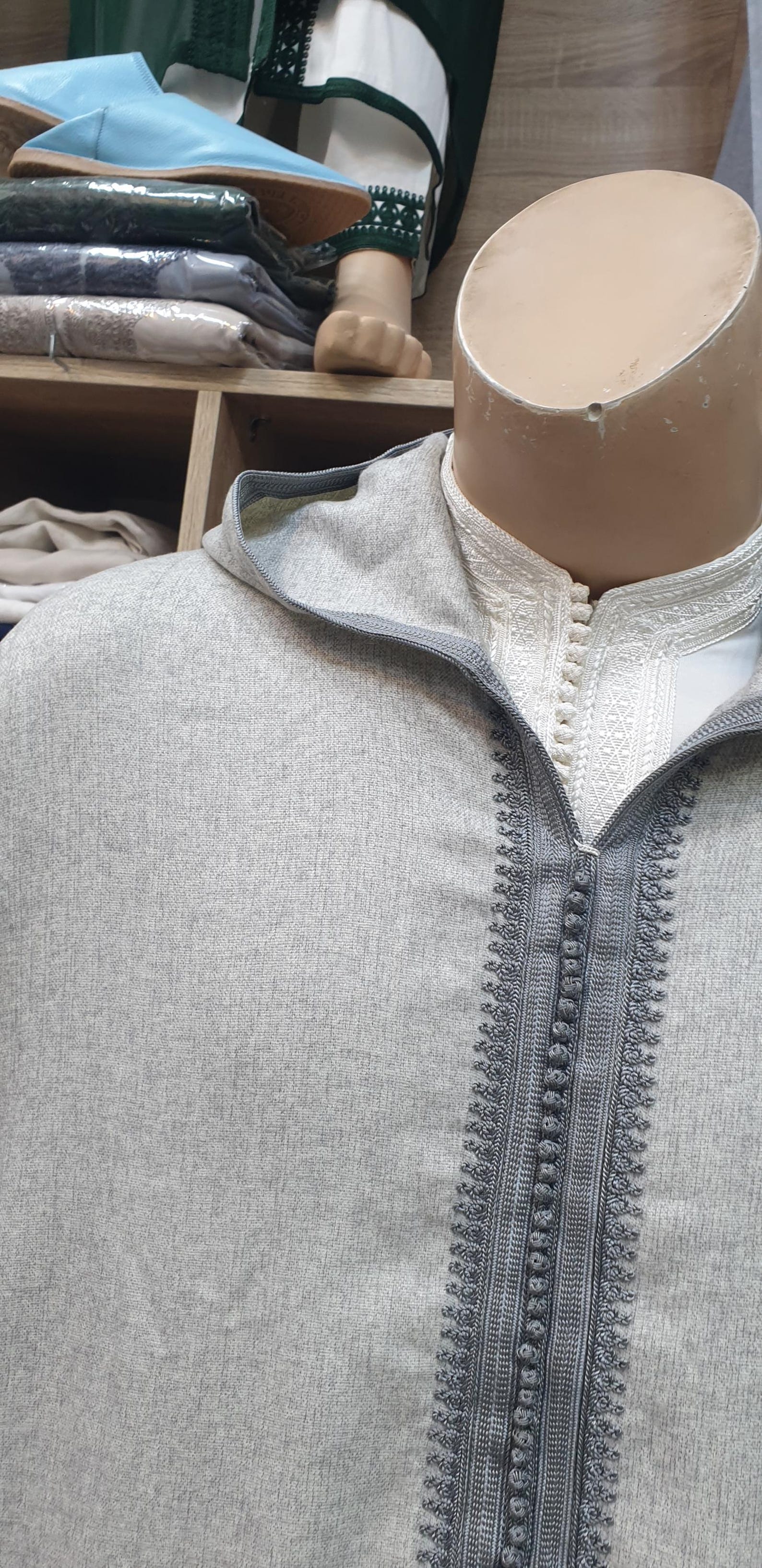 Men's Winter Djellaba in Handmade Mlifa - Warm Moroccan Clothing With ...