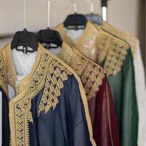 Men's Moroccan Jabador 3-piece Set – Traditional Wedding, Formal ...