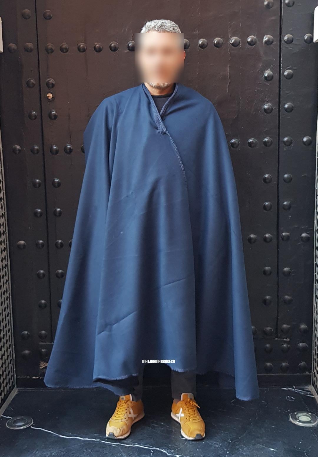 Handmade Moroccan Burnous Cape – Warm Cashmere-style Wool Hooded Cloak ...