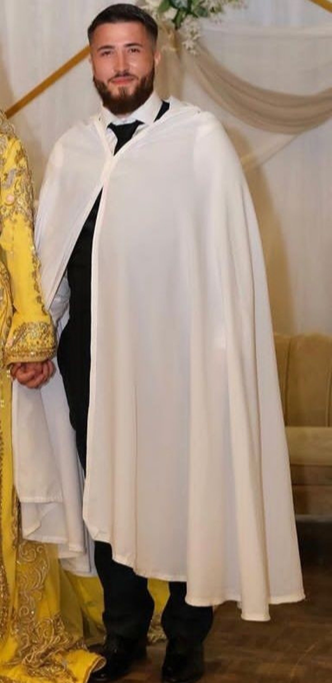 Selham Marocain En Lin Blanc - Etsy