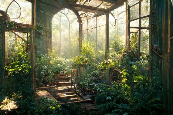 Greenhouse 2 AI Art Created Printable Image Download for - Etsy