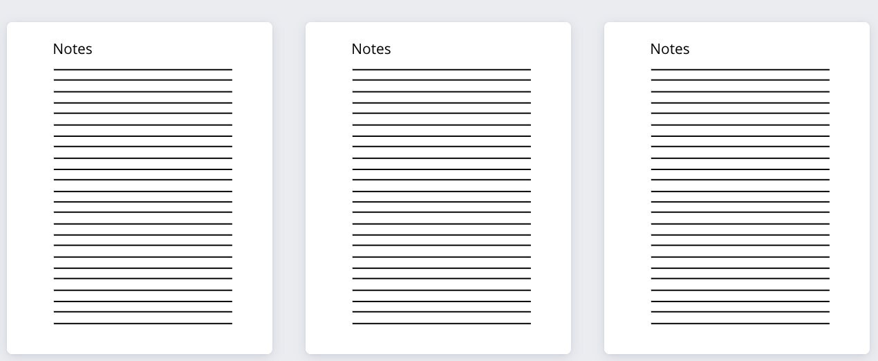 Printable Notes Pages - Etsy