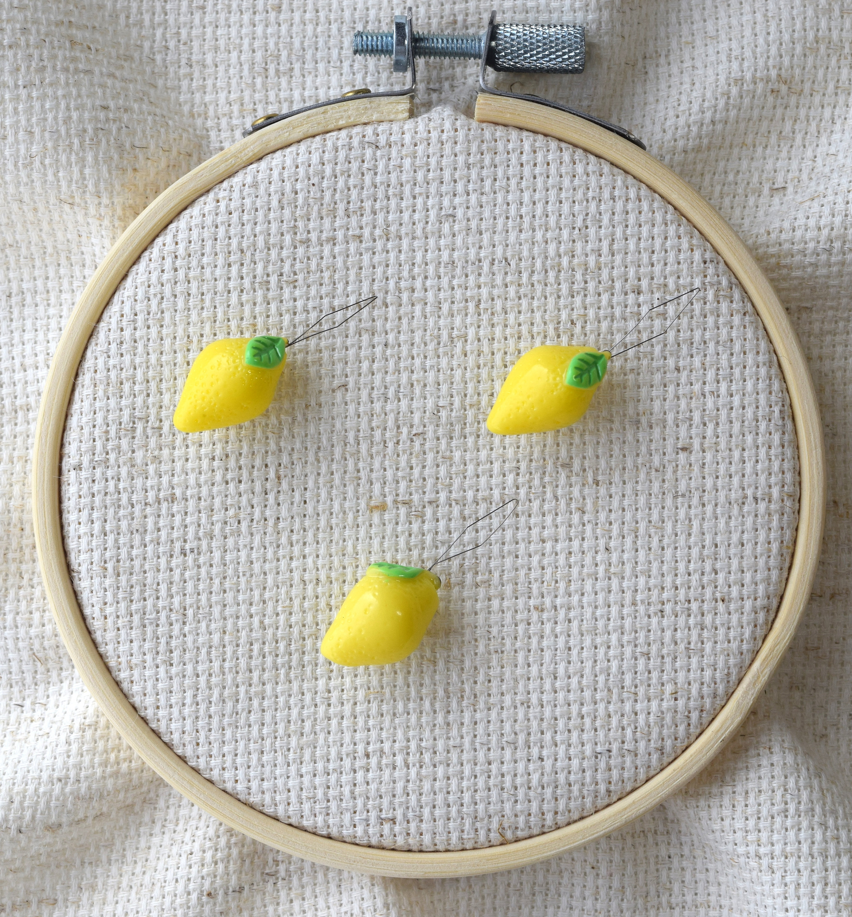 Lemon Tree Needle Minder and Needle Threader Set - Etsy