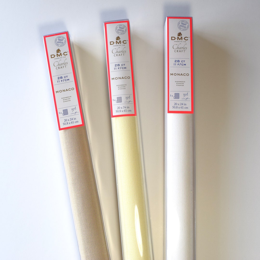 DMC Charles Craft 28 Count Monaco Even Weave Fabric in 15x18 - Etsy