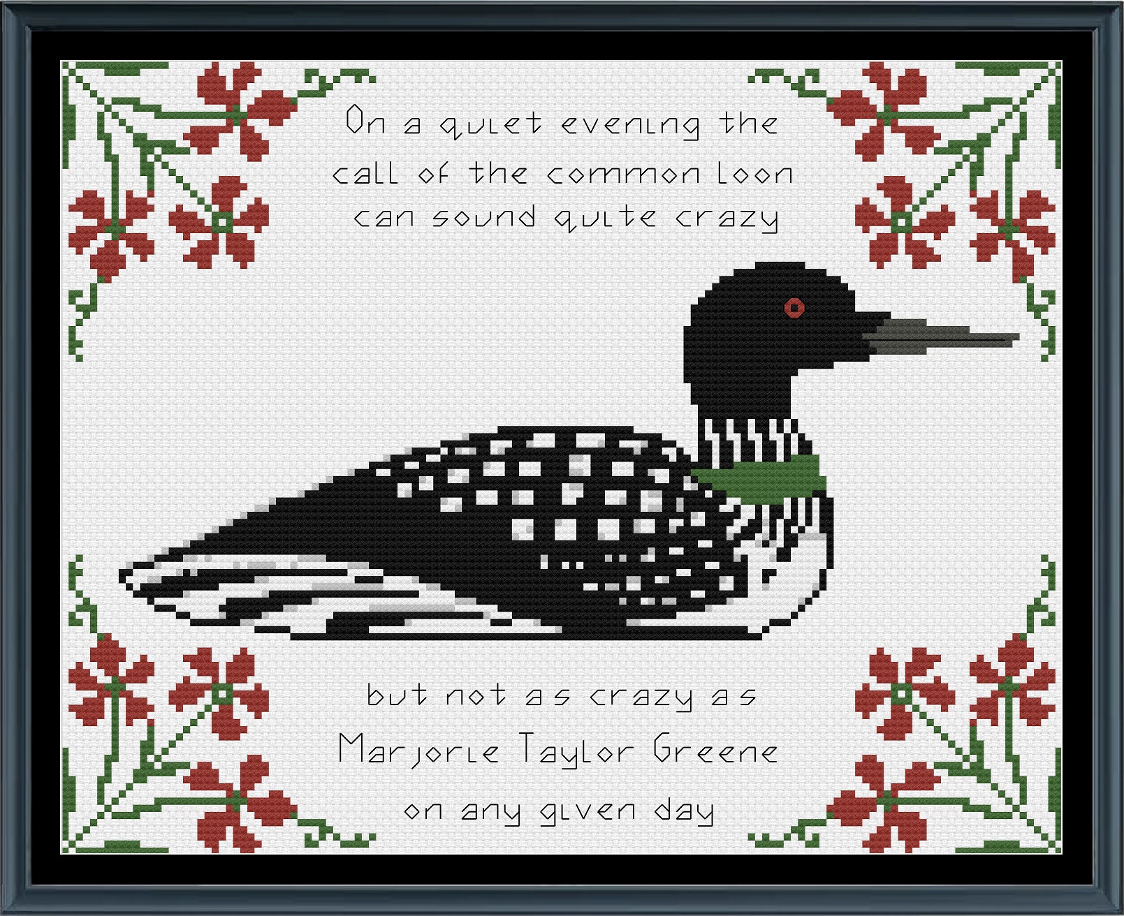 Common Loon Cross Stitch Pattern - Etsy