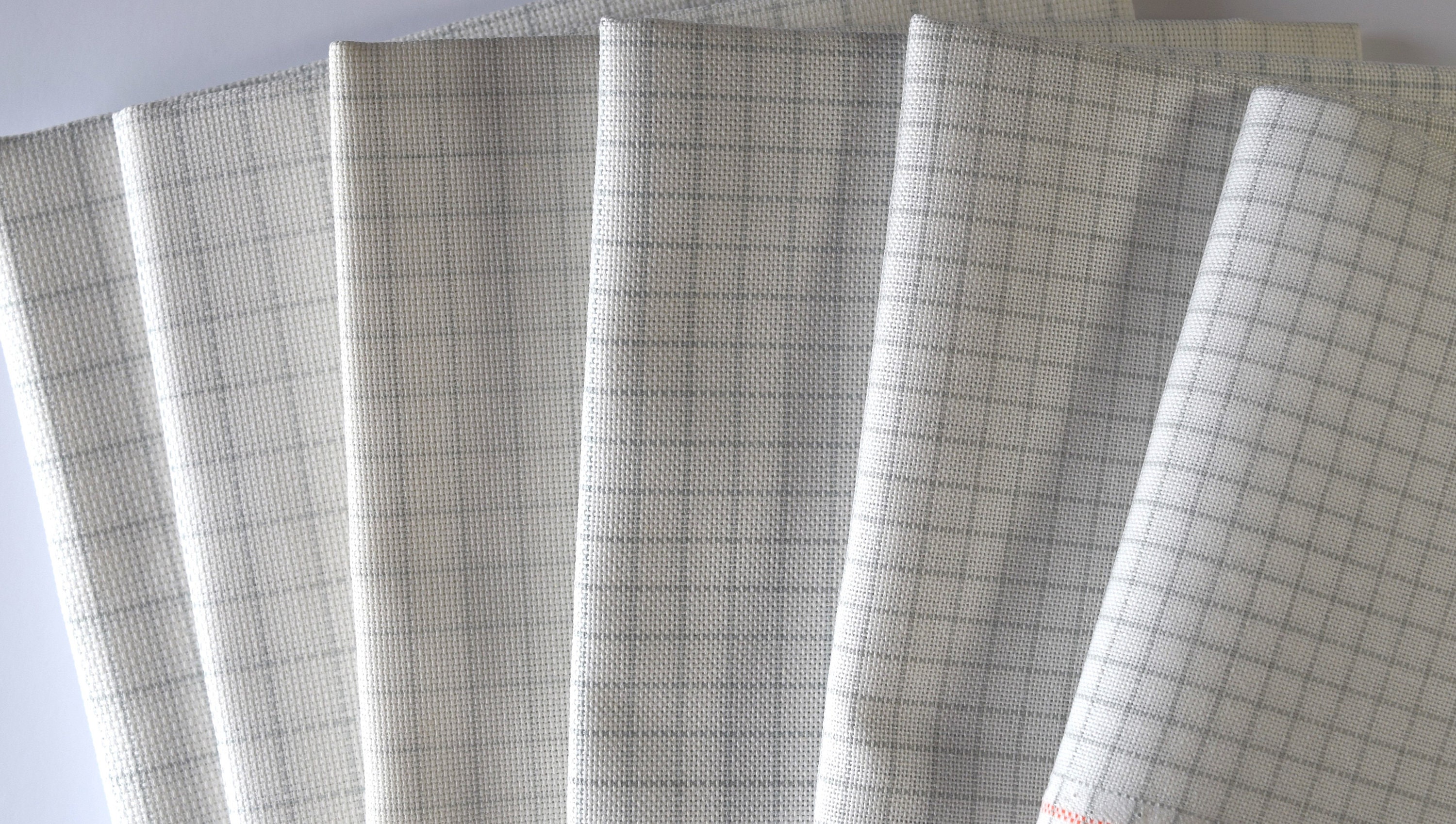 Easy Grid Aida and Lugana Cross Stitch Fabric in White - Etsy