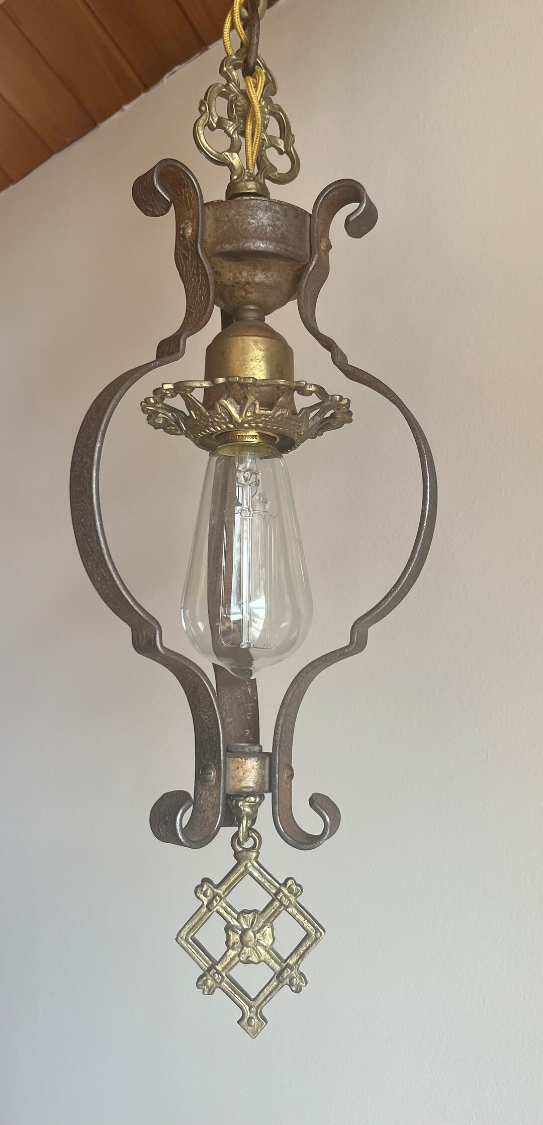 Ornate Antique Bronze Hall Light - Etsy