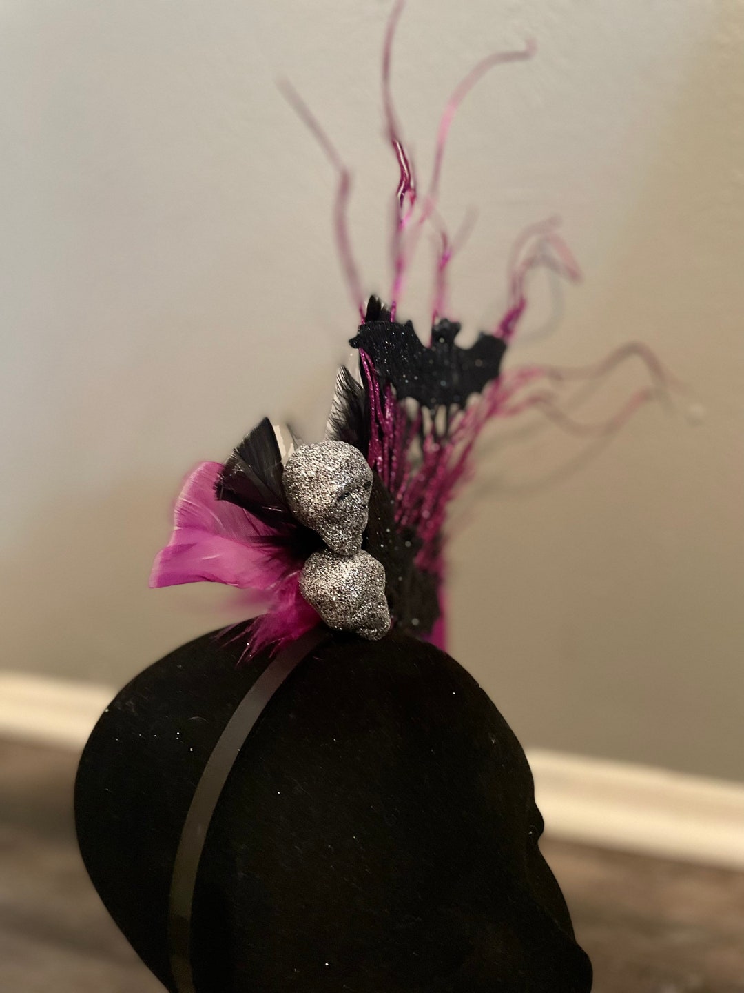 Bats and Skulls Halloween Fascinator - Etsy