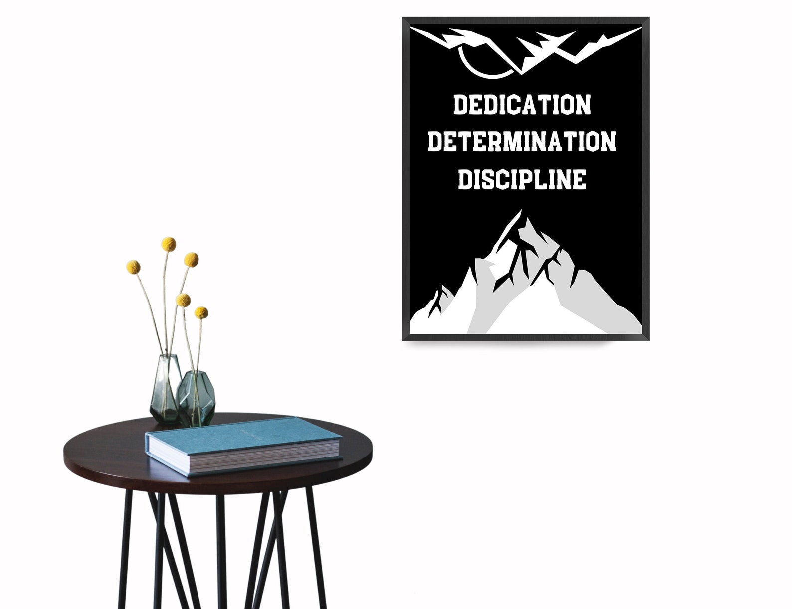 Dedication Determination Discipline Wall Art Printable - Etsy