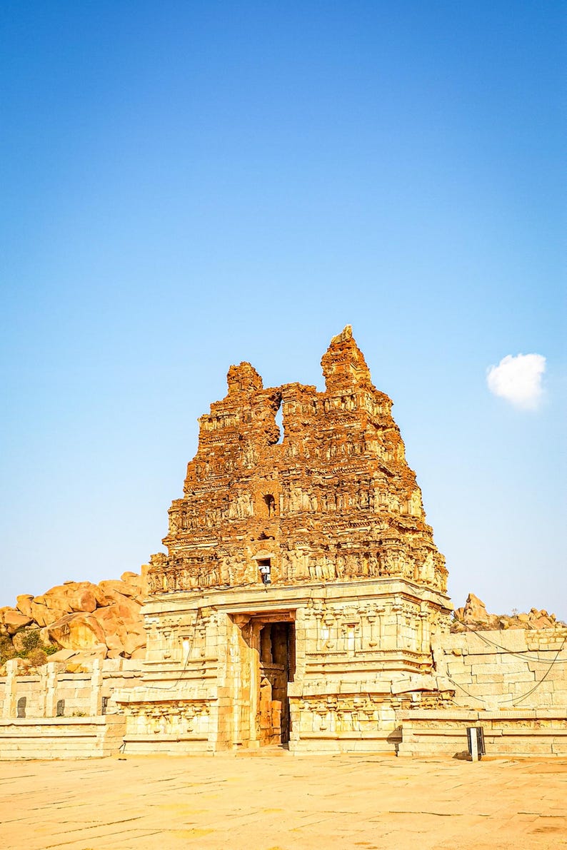 Hampi Temple Print: India Travel Photography, Historic Architecture ...