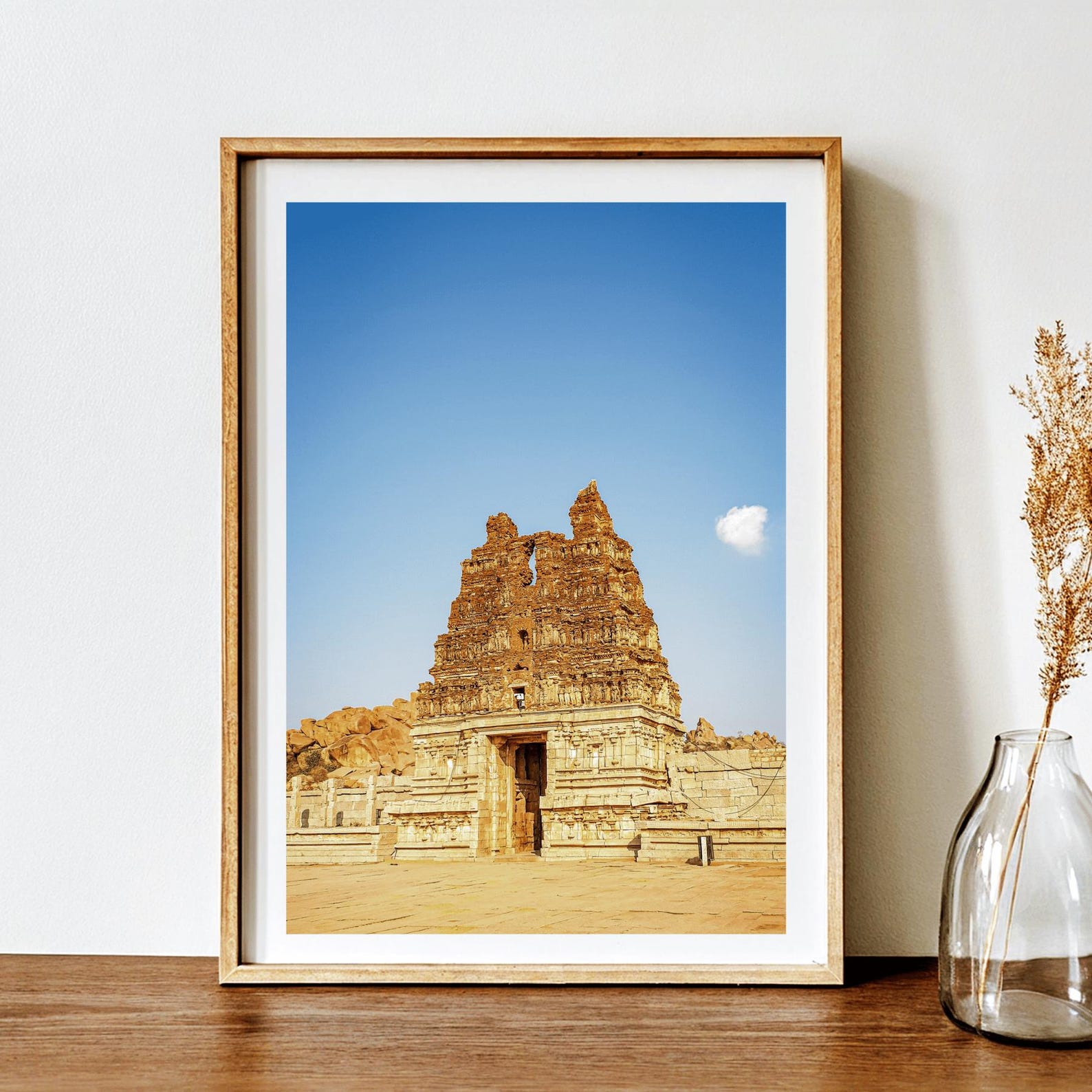 Hampi Temple Print: India Travel Photography, Historic Architecture ...