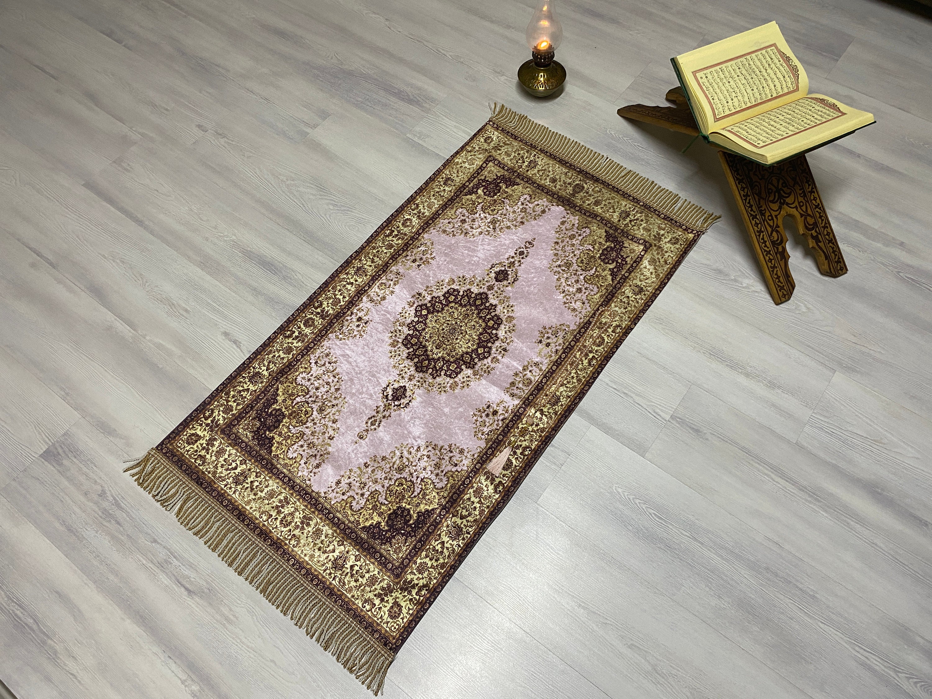 Pink Prayer Mat Prayer Mat with Tasbeh Prayer Rug Muslim | Etsy