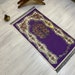 Purple Light Prayer Mat Sejadah Prayer Mat With - Etsy