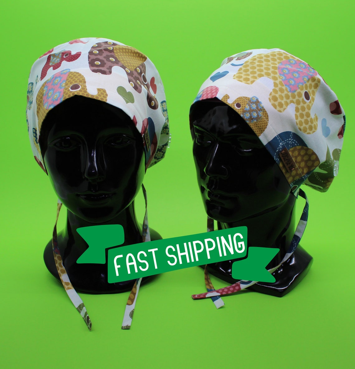 Medical Surgical Scrub Cap With Ear Saver Buttons, Surgical Hat ...