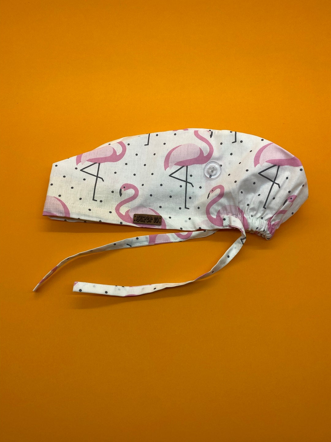 Flamingo Surgical Scrub Cap With Buttons, Scrub Hat, Surgical Cap Man ...