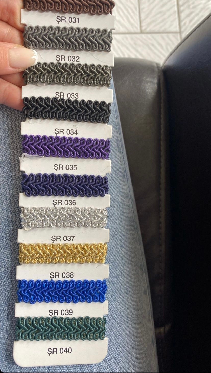 Colorful Braid Gimp Trims - Width 15 Mm, (0.55"), Upholstery Sofa Trim ...