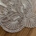Cream French Lace Doily Placemats, Vintage Velvet Lace Placemats ...