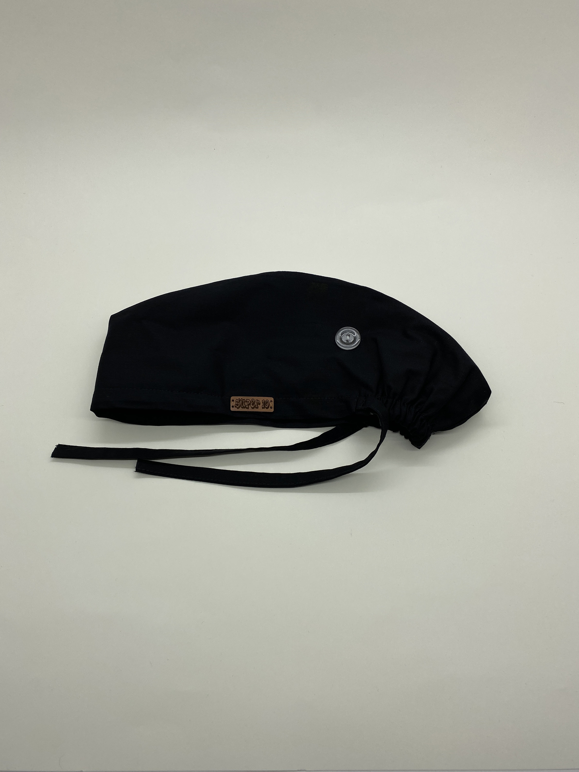 Surgical Scrub Cap Hat With Buttons Ear Savers for Ponytail, Surgical ...