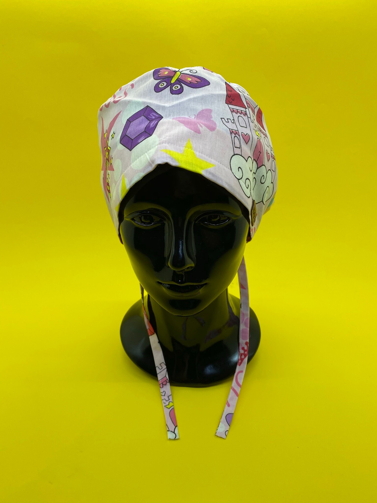 Scrub Cap Tie Back Scrub Cap Star Scrub Hat Doctors Hat - Etsy