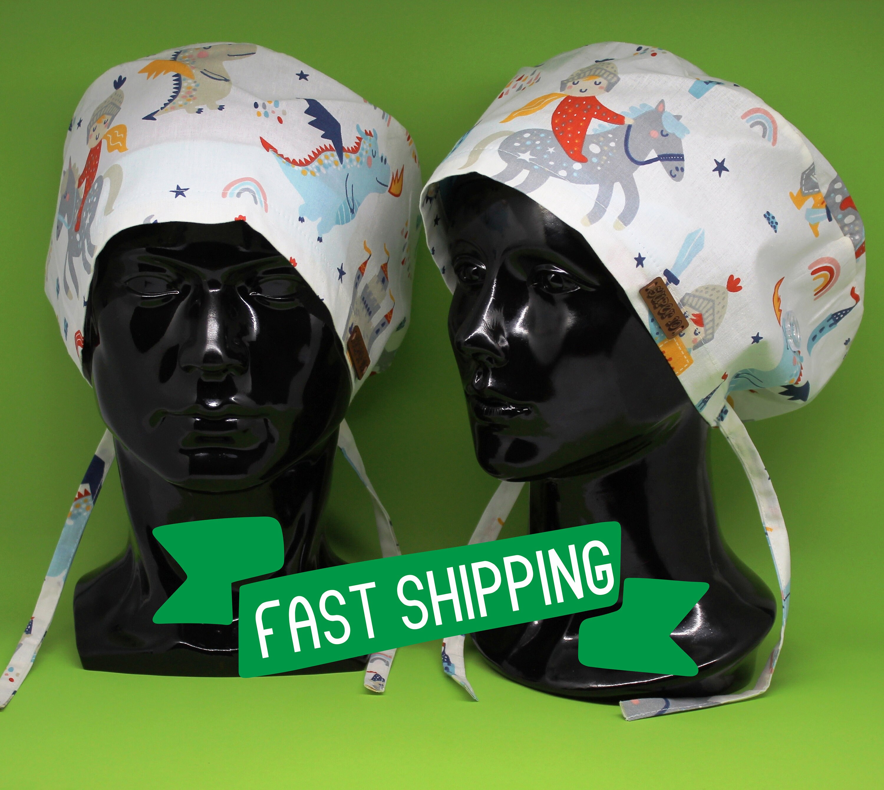 Unisex Surgical Scrub Cap With Buttons Scrub Hat for Doctors - Etsy