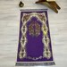 Purple Light Prayer Mat, Sejadah Prayer Mat With Tasbeeh,muslim Wedding ...