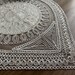 Cream French Lace Doily Placemats, Vintage Velvet Lace Placemats ...