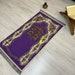 Purple Light Prayer Mat, Sejadah Prayer Mat With Tasbeeh,muslim Wedding ...