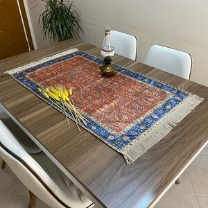 Terracotta Islamic Unique Muslim Prayer Mat, Wedding Gift, Blue Boho ...