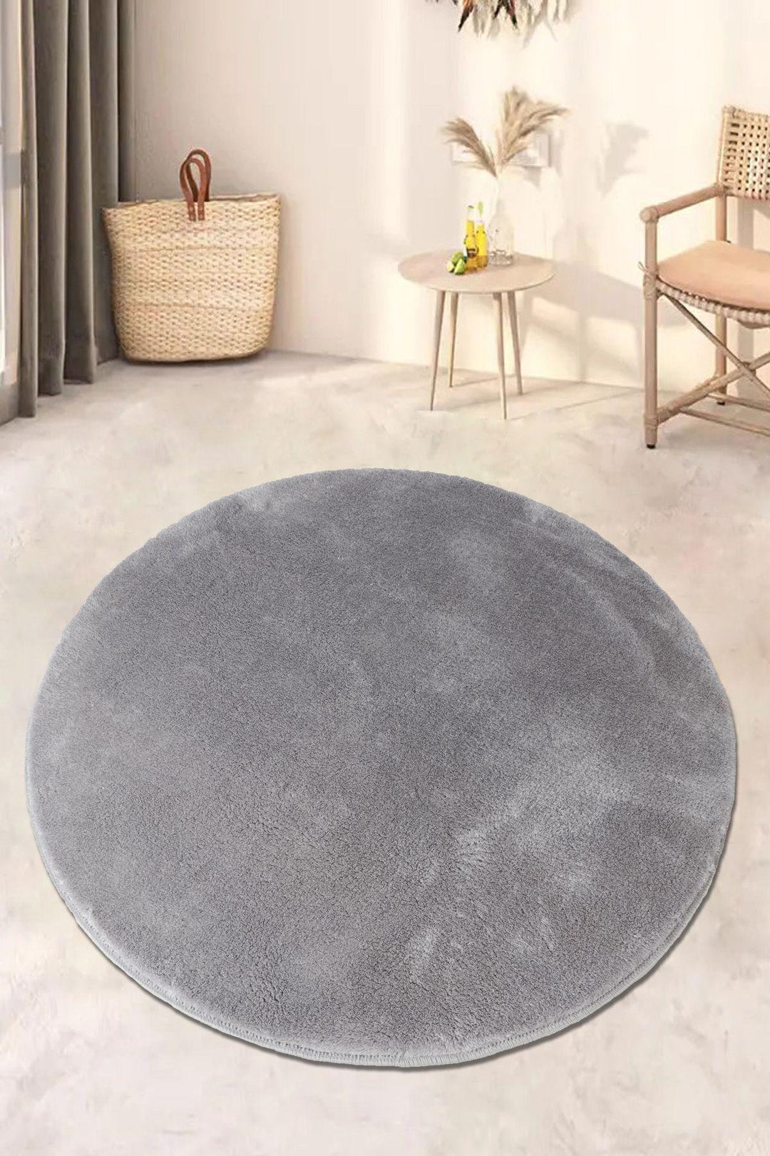 Custom Size Round Runner Rug: Soft Plush, Machine Washable, Non-slip ...
