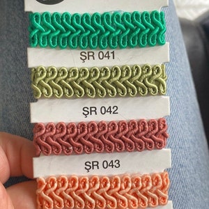 Colorful Braid Gimp Trims - Width 15 Mm, (0.55"), Upholstery Sofa Trim ...