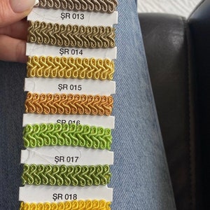 Colorful Braid Gimp Trims - Width 15 Mm, (0.55"), Upholstery Sofa Trim ...